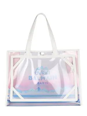 Balmain X Evian B-army 42 Tote Bag In Recycled Pvc - Multicolor