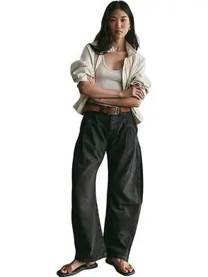 Free People We The Free Golden Hour Trouser Jeans - Espresso