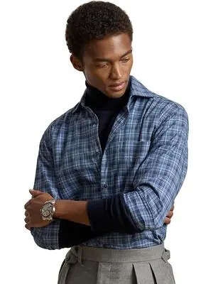 Ralph Lauren Plaid Flannel Shirt - Vintage Indigo Plaid