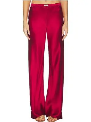 Comme Si The Silk Bias Pant - Red