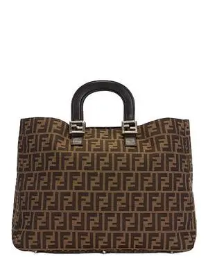 FWRD RENEW Fendi Zucca Tote Bag - Brown