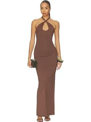 NAKEDVICE The Addie Maxi Dress - Brown