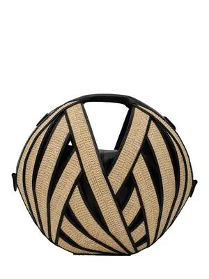 Perrin Perrin Paris Le Panier Raffia Bag Black
