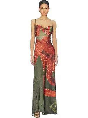 TYLER MCGILLIVARY Sea Kraken Maxi Dress - Octopus