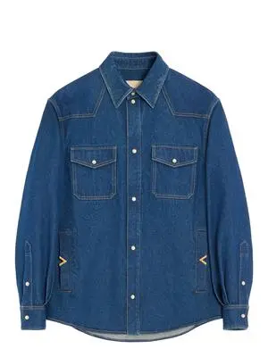 Valentino Garavani Cotton Denim Shirt - Blue