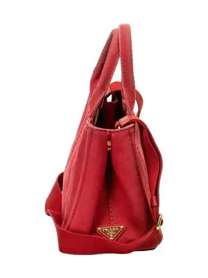 Prada Canapa Tote Bag - Red