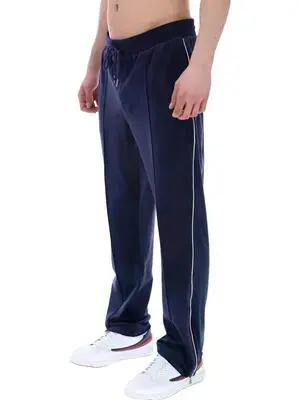 FILA Fio Velour Drawstring Track Pants - Blue