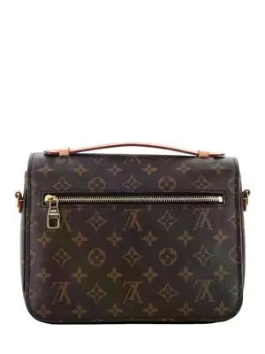 LOUIS VUITTON Monogram Canvas Pochette Metis Bag - Brown