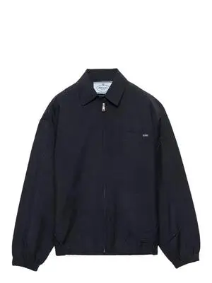 Prada Mohair Wool Blouson Jacket - Blue