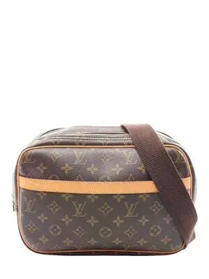 LOUIS VUITTON Monogram Reporter Pm Crossbody Bag - Brown