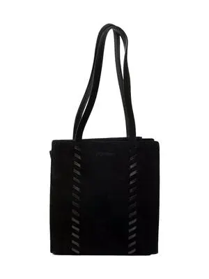 Saint Laurent Suede Stitch Tote Bag - Black