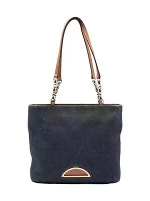Dior 2001 Denim Malice Tote Bag - Blue