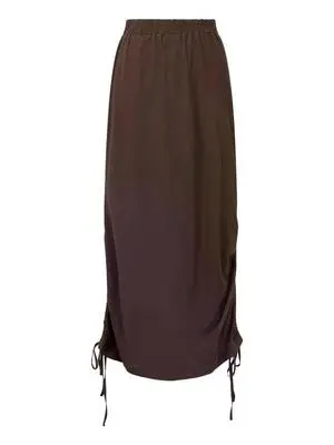 STUDIO TOMBOY Gathered Detail Skirt - Brown