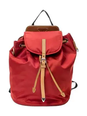 Prada Drawstring Backpack - Red