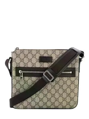 Gucci Gg Coated Canvas Messenger Bag - Brown