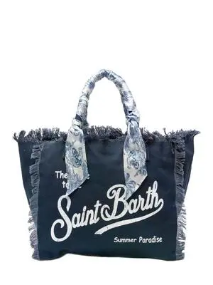 MC2 SAINT BARTH MC2 Saint Barth Vanity Beach Bag Blue