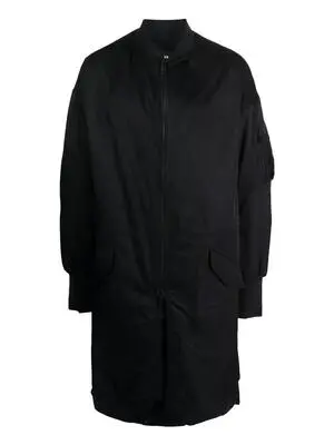 Y3 Longline Bomber Coat - Black