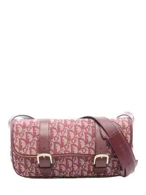 Dior Diorissimo Trotter Canvas Crossbody Bag - Red