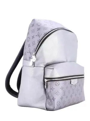LOUIS VUITTON Discovery Monogram Taigarama Pm Backpack - Silver