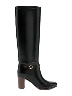 Valentino Garavani Vlogo Signature Leather Boots - Black