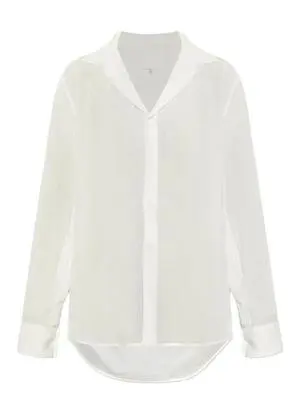 MAISON MARGIELA Sheer Silk Shirt - White