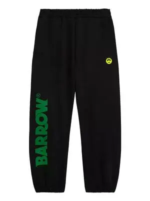 BARROW Logo Print Track Pants - Black
