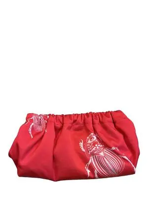 GABRIELE FRANTZEN Sorbet Beetle-print Clutch Bag - Red