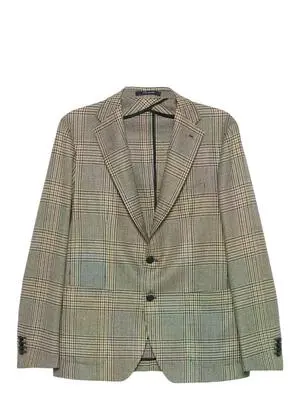 Tagliatore Prince Of Wales Check Blazer - Neutrals