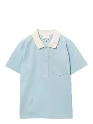 A.p.c. Half-button Polo Shirt - Blue