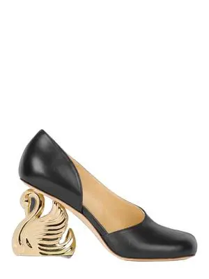 A.W.A.K.E. Mode Swan-heel Pumps - Black