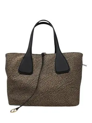 Borbonese Zip Up Top Handle Bag - Black