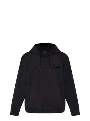 Paul & Shark Logo Patch Drawstring Hoodie - Black