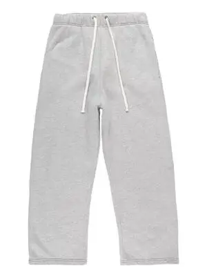 LES TIEN Relaxed-fit Cropped Track Pants - Grey