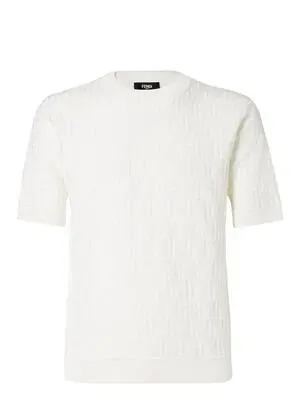 Fendi Ff Cotton Pullover - White