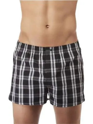 Calvin Klein Checkered Boxer Shorts - Black
