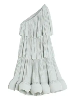 LANVIN Ruffled Asymmetric One-shoulder Dress - White
