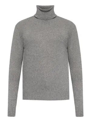Ami Turtleneck Knitted Jumper - Gray