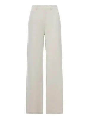 Max Mara Jersey Trousers - White