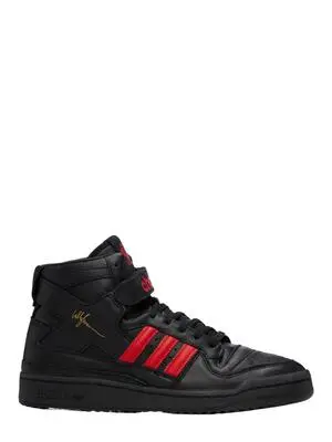 WILLY CHAVARRIA X Adidas Originals Collaboration Forum High-top Casual Sneakers - Black/black/red