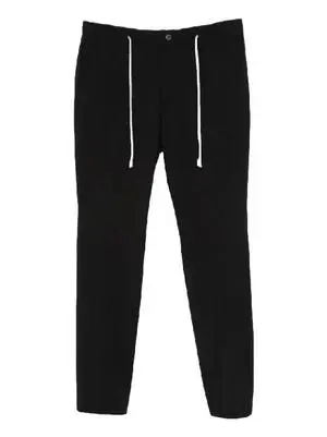 Eleventy Drawstring Trousers - Black