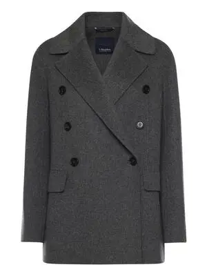 Max Mara Long-sleeved Casual Jacket - Black