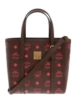 Mcm Toni Double Handle Shoulder Bag - Red