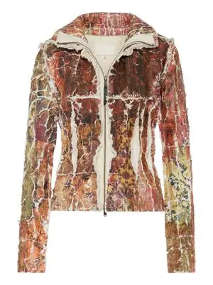 MAISON MARGIELA Floral Zip-up Jacket - Polychromatic