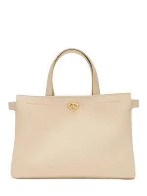 Burberry Small Check Cotswolds Tote - Nude