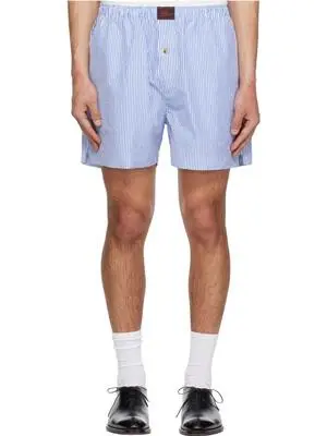 WILLY CHAVARRIA Striped Elastic Waistband Shorts - Multicolor