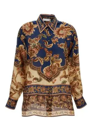 Zimmermann Aster Relaxed Shirt - Brown