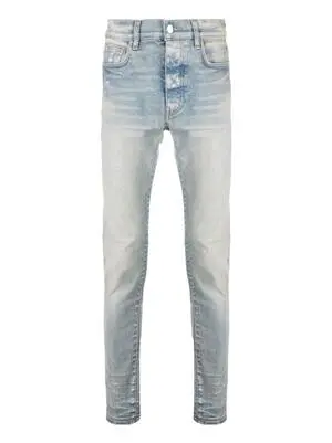 Amiri Belt-loop Faded Jeans - Gray