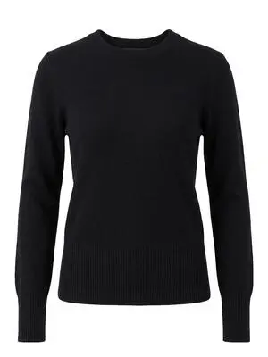 Soft Goat Long-sleeved Knitwear - Black