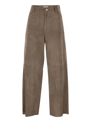 Max Mara Fulmine Straight Leg Pants - Brown