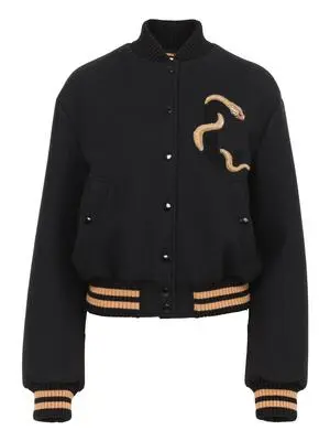 CHLOÉ Chloe Long-Sleeved Casual Jacket With Embellished Snake Detail